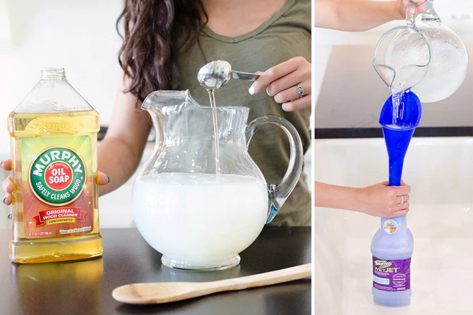 Easy Ways to Make Homemade Swiffer Solution & Save Money - The Krazy ...