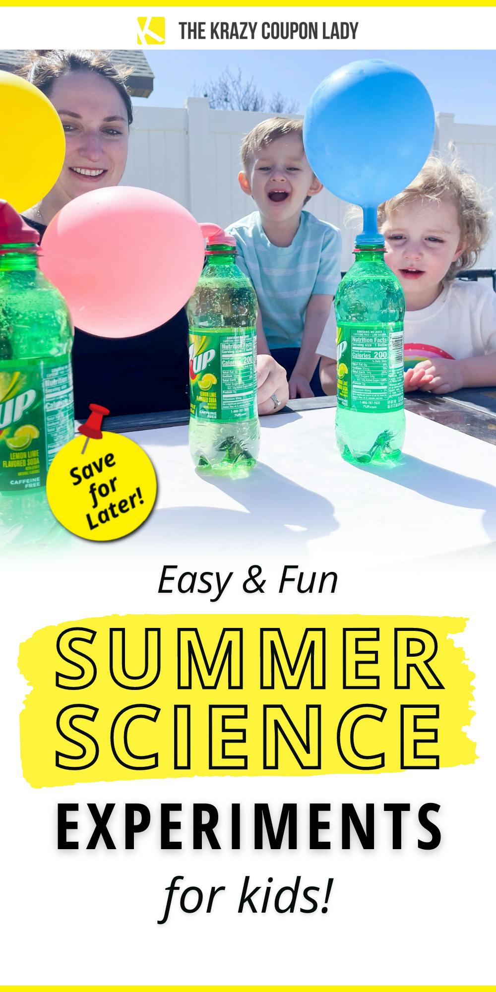 22 Easy Summer Science Experiments for Kids - The Krazy Coupon Lady