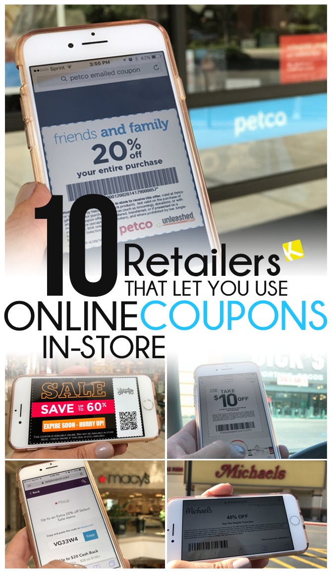 10 Retailers That Let You Use Online Coupons In-Store - The Krazy ...