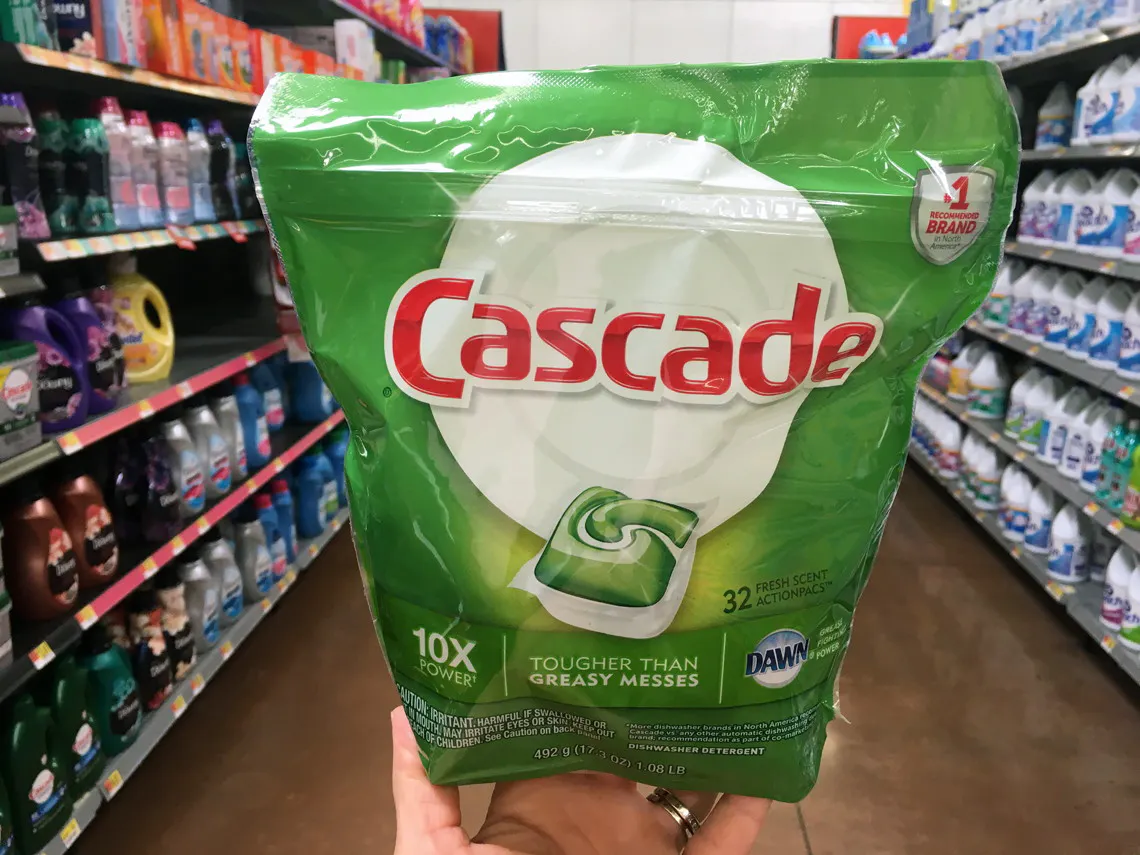 Free Cascade ActionPacs Dishwasher Detergent at Walmart ($5.97 Value ...