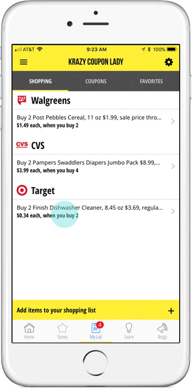 How to Print a Coupon in the KCL App - The Krazy Coupon Lady