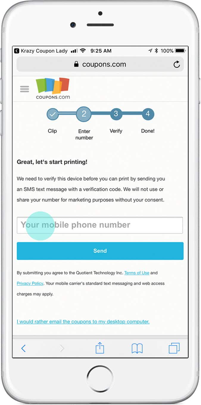 How to Print a Coupon in the KCL App - The Krazy Coupon Lady