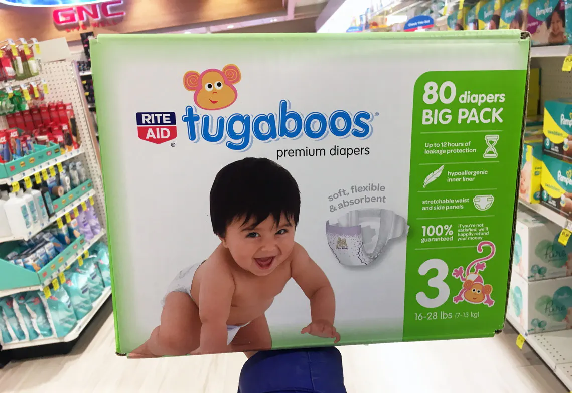 Tugaboos Big Pack Diapers, Only $9.99 at Rite Aid! - The Krazy Coupon Lady