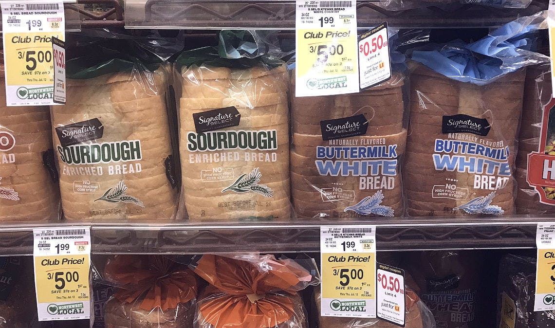 Signature Select Bread, Just $0.50 at Safeway! - The Krazy Coupon Lady