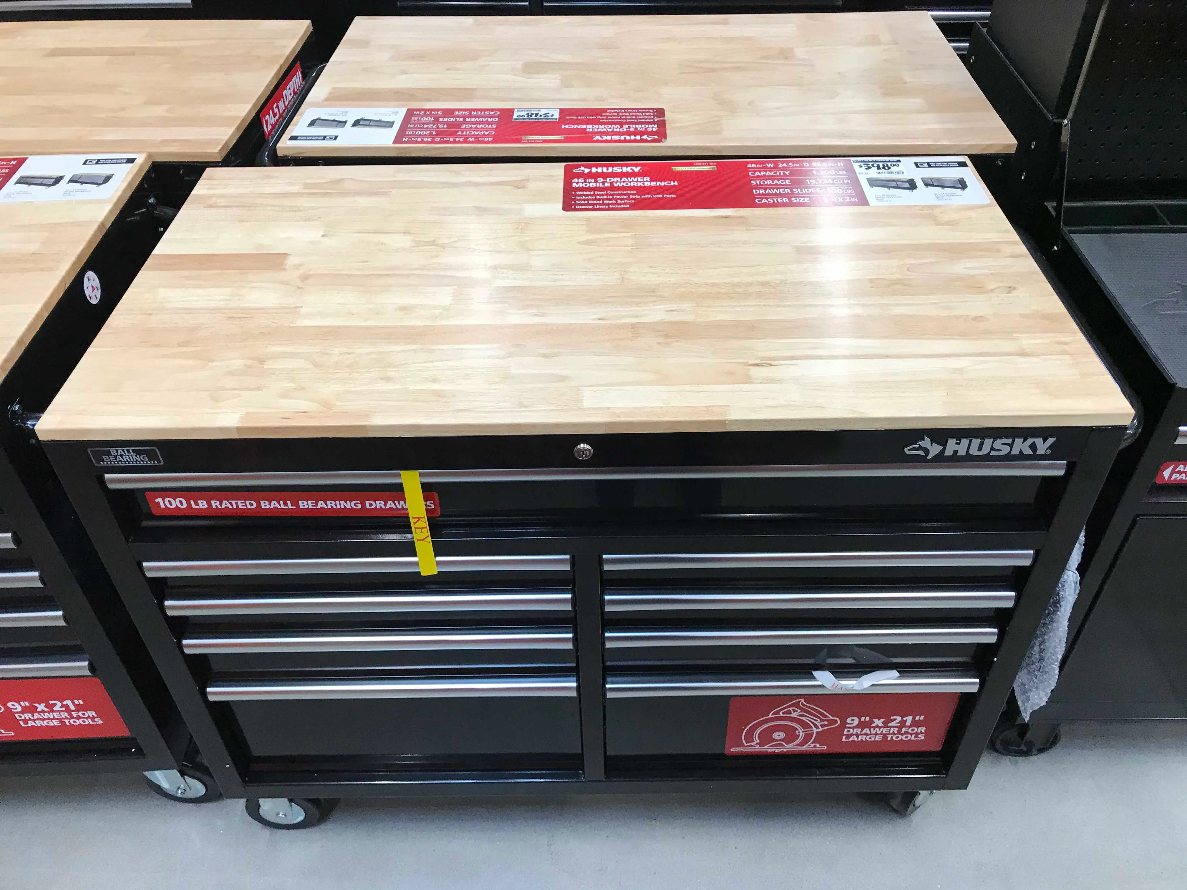 Husky Workbench With Storage