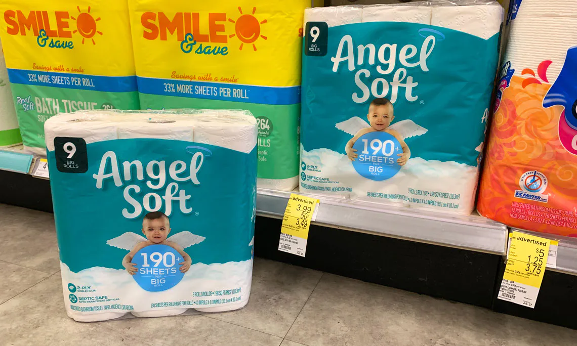 Save on Angel Soft Bath Tissue at Walgreens! - The Krazy Coupon Lady