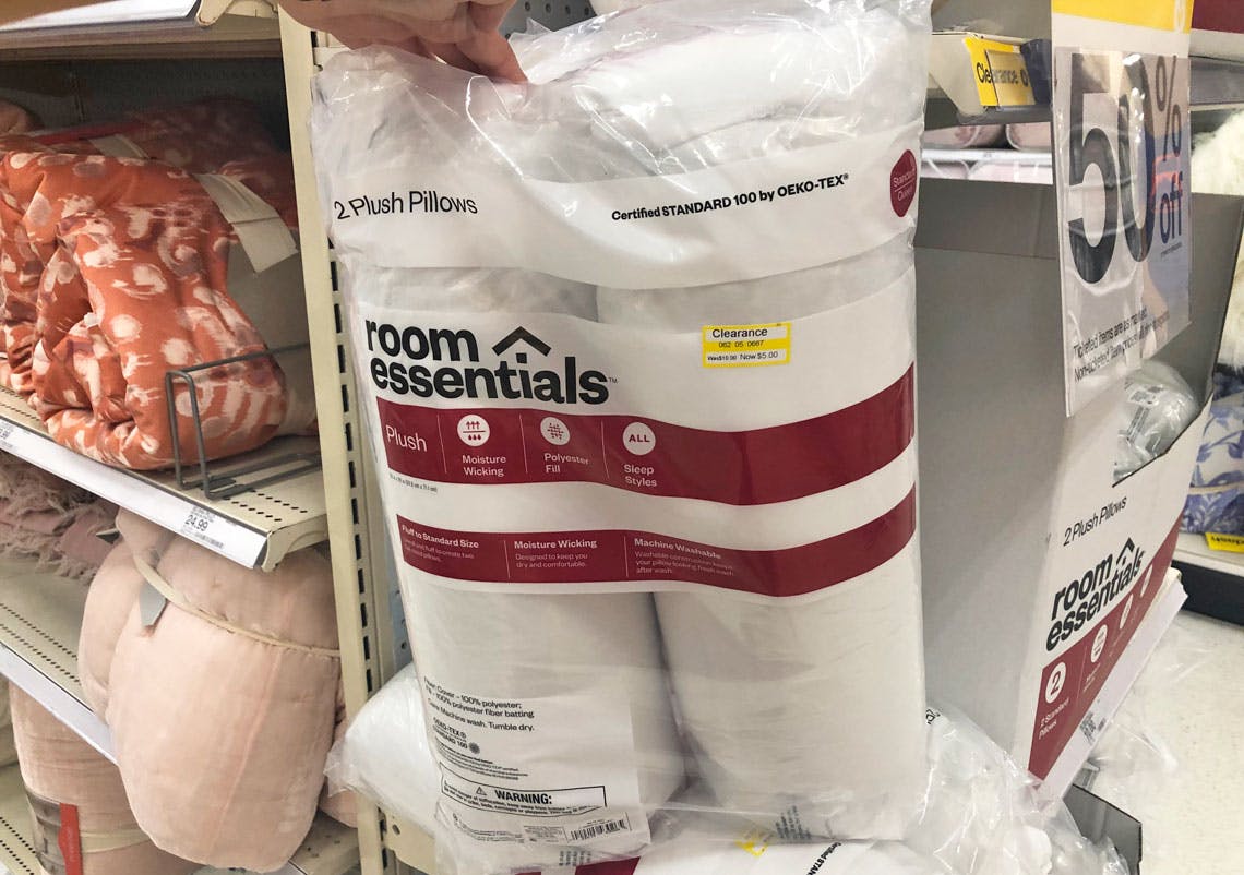 Room Essentials Pillows, Only $2.13 Each at Target! - The Krazy Coupon Lady