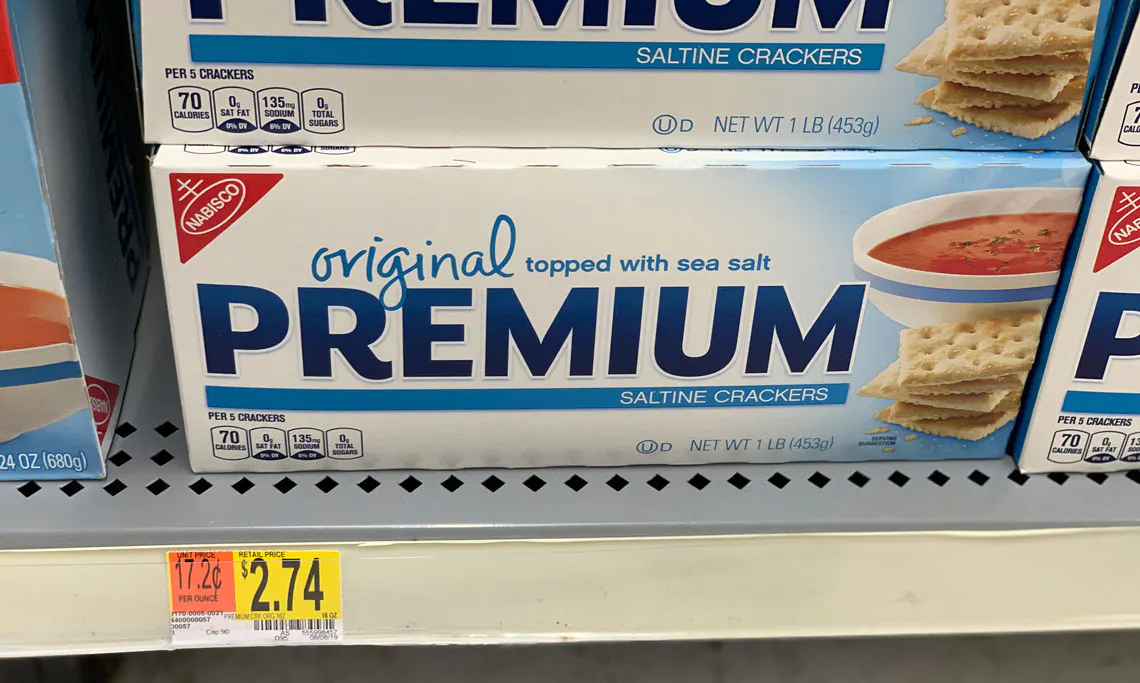 $1.74 for Saltines at Walmart with Ibotta! - The Krazy Coupon Lady