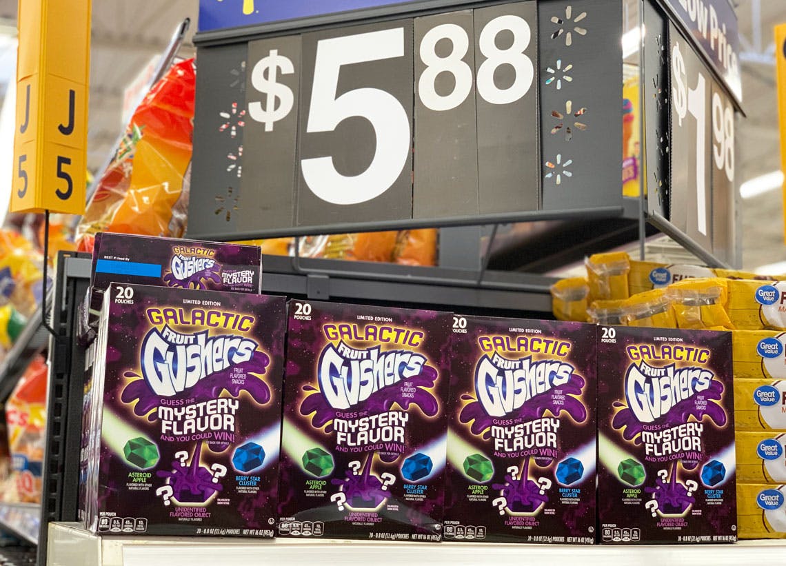 Galactic Fruit Gushers, Only $5.38 at Walmart - The Krazy Coupon Lady