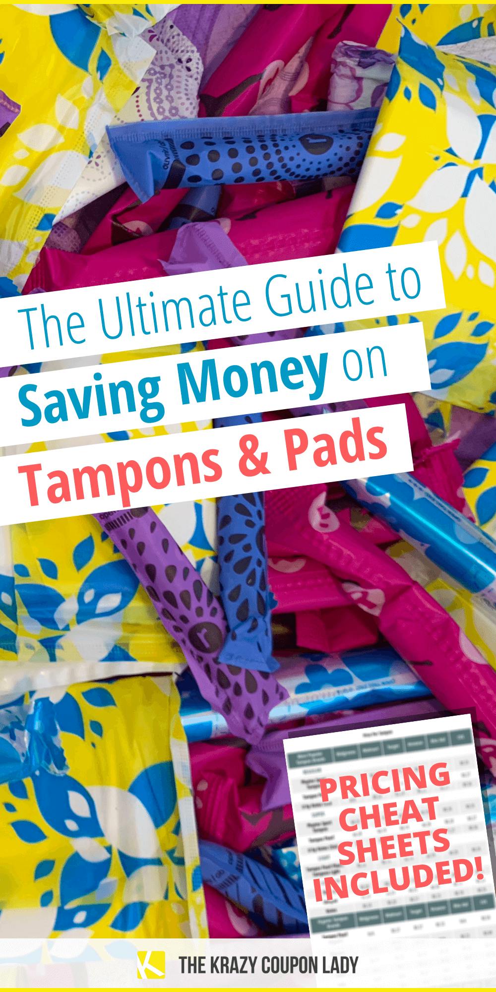 The Ultimate Guide to Saving Money on Tampons and Pads - The Krazy ...
