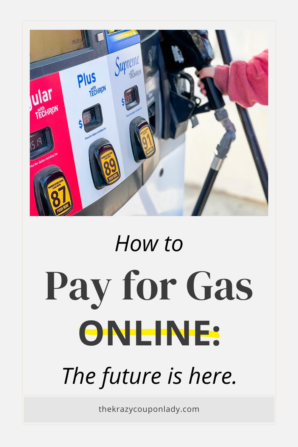 Pay for Gas Online From Your Car? Yes, Please. - The Krazy Coupon Lady