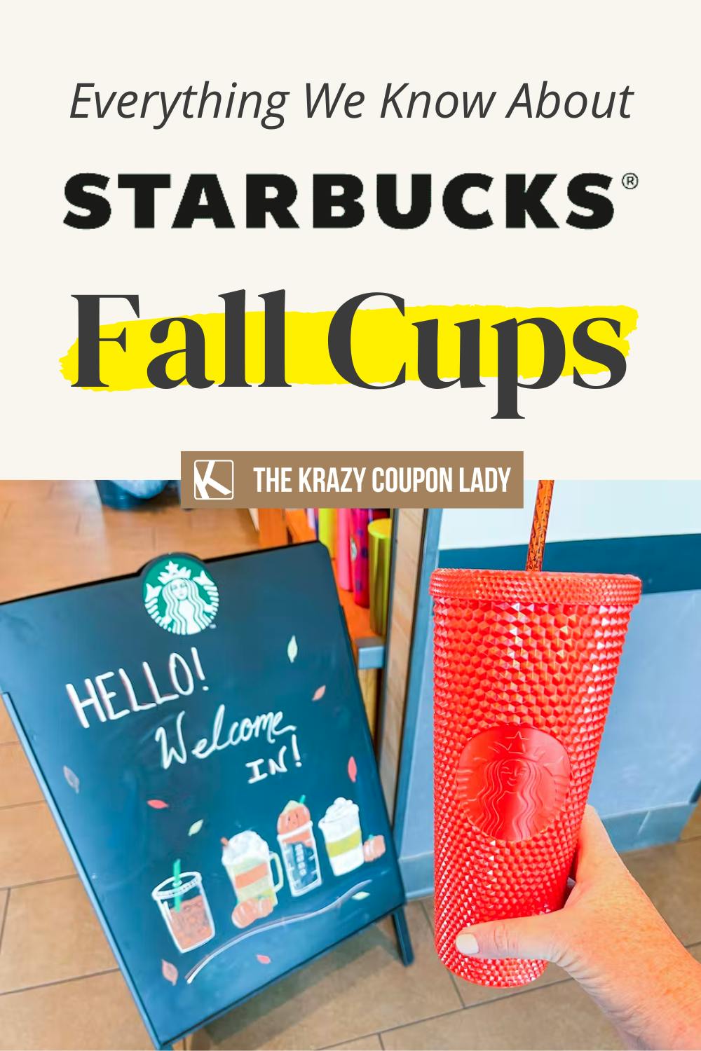 Starbucks Fall Cups Lineup (and Prices!) for 2022 - Krazy Coupon Lady ...