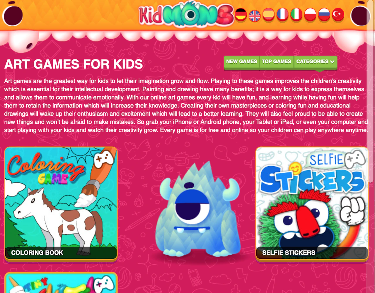 12 Free Art Games for Kids - The Krazy Coupon Lady