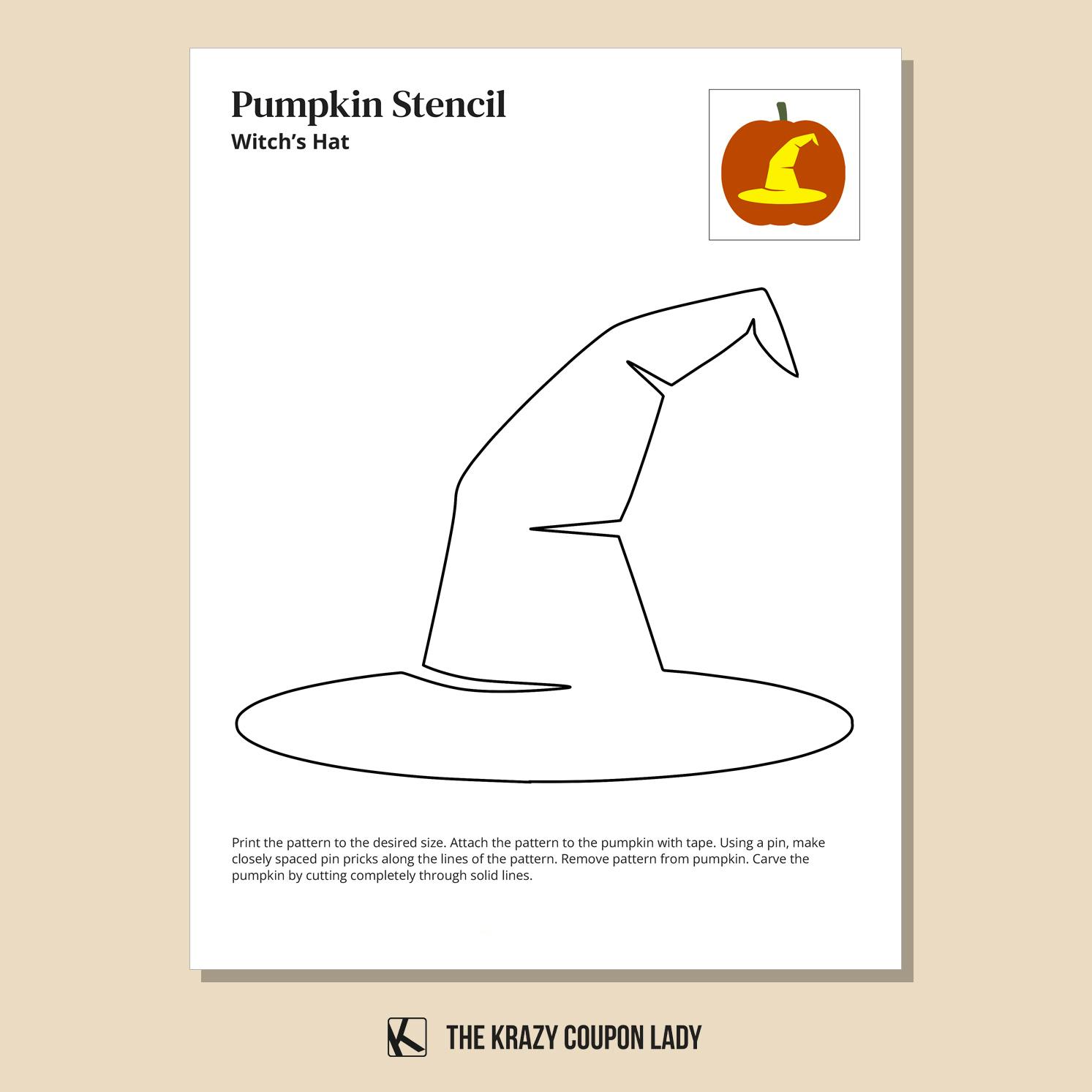 12 Free Halloween Pumpkin Stencils to Print Out - The Krazy Coupon Lady