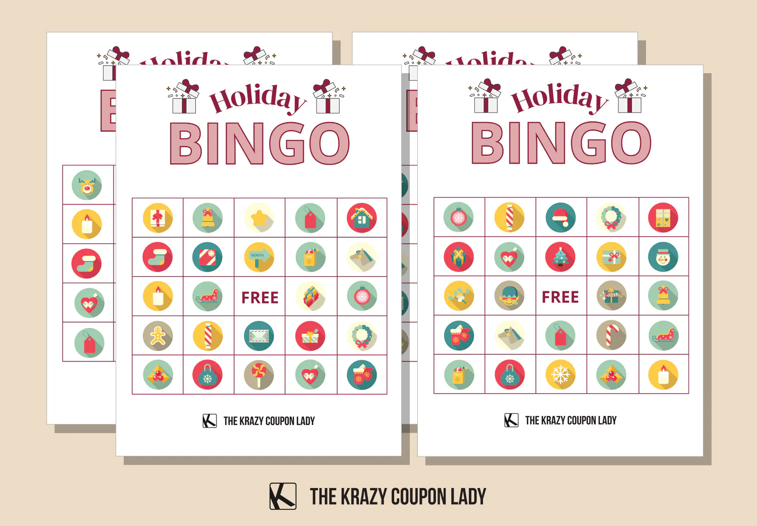 Free Christmas Bingo Cards to Print and Play - The Krazy Coupon Lady