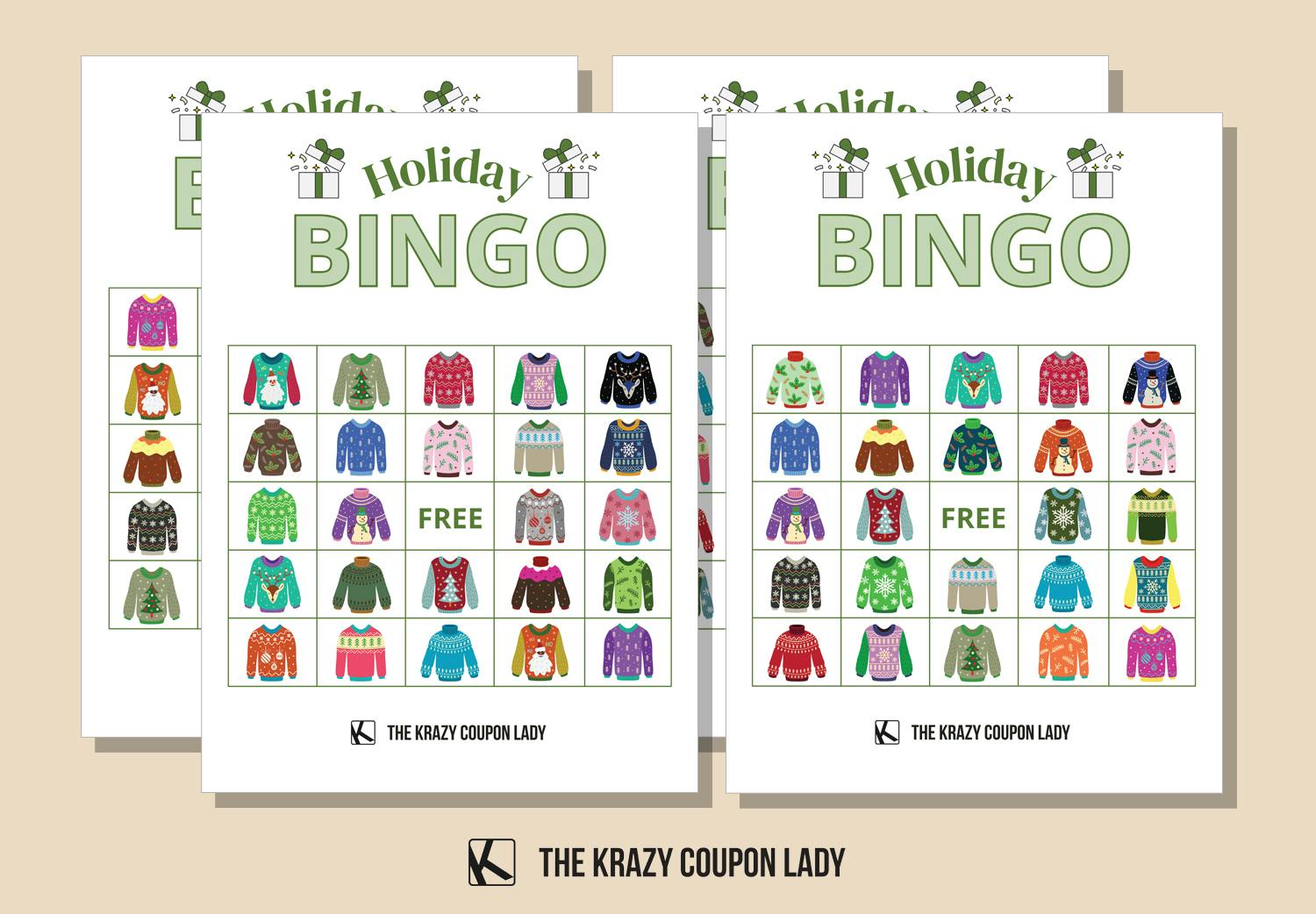 Free Christmas Bingo Cards to Print and Play - The Krazy Coupon Lady