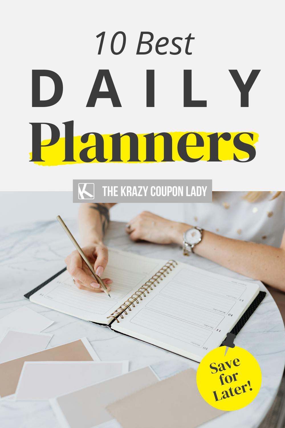 The Best Daily Planners To Keep You Focused in 2023 - The Krazy Coupon Lady