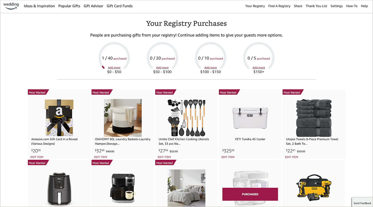 Amazon Wedding Registry Review: Is It Worth It? - Krazy Coupon Lady ...